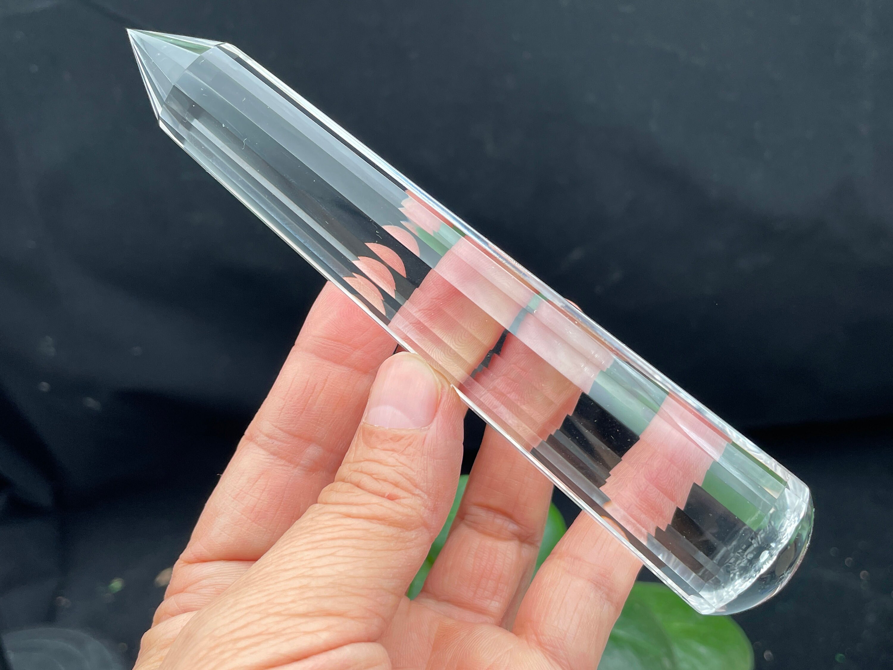 18 sided Vogel Style Blue Rutiles Natural Quartz Crystal Wand | Etsy