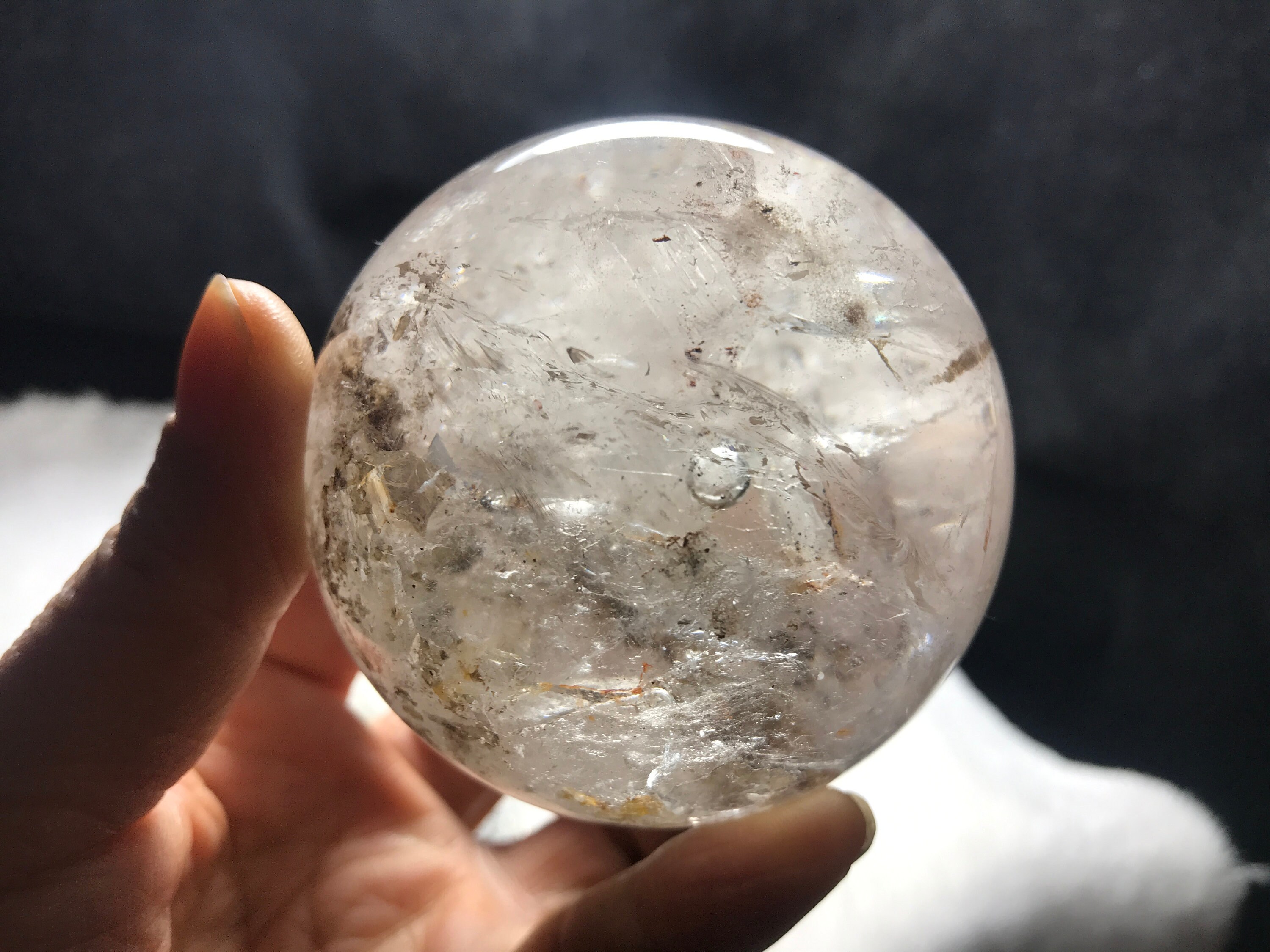 68.5mm Natural Quartz Crystal moving Bubble enhydro Quartz - Etsy