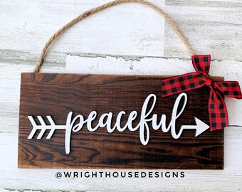 Hanging Arrow Sign - Etsy