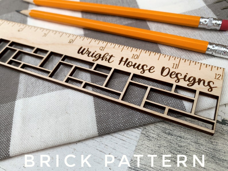 Wooden Laser Engraved Standard Ruler Geometric Decorative - Etsy