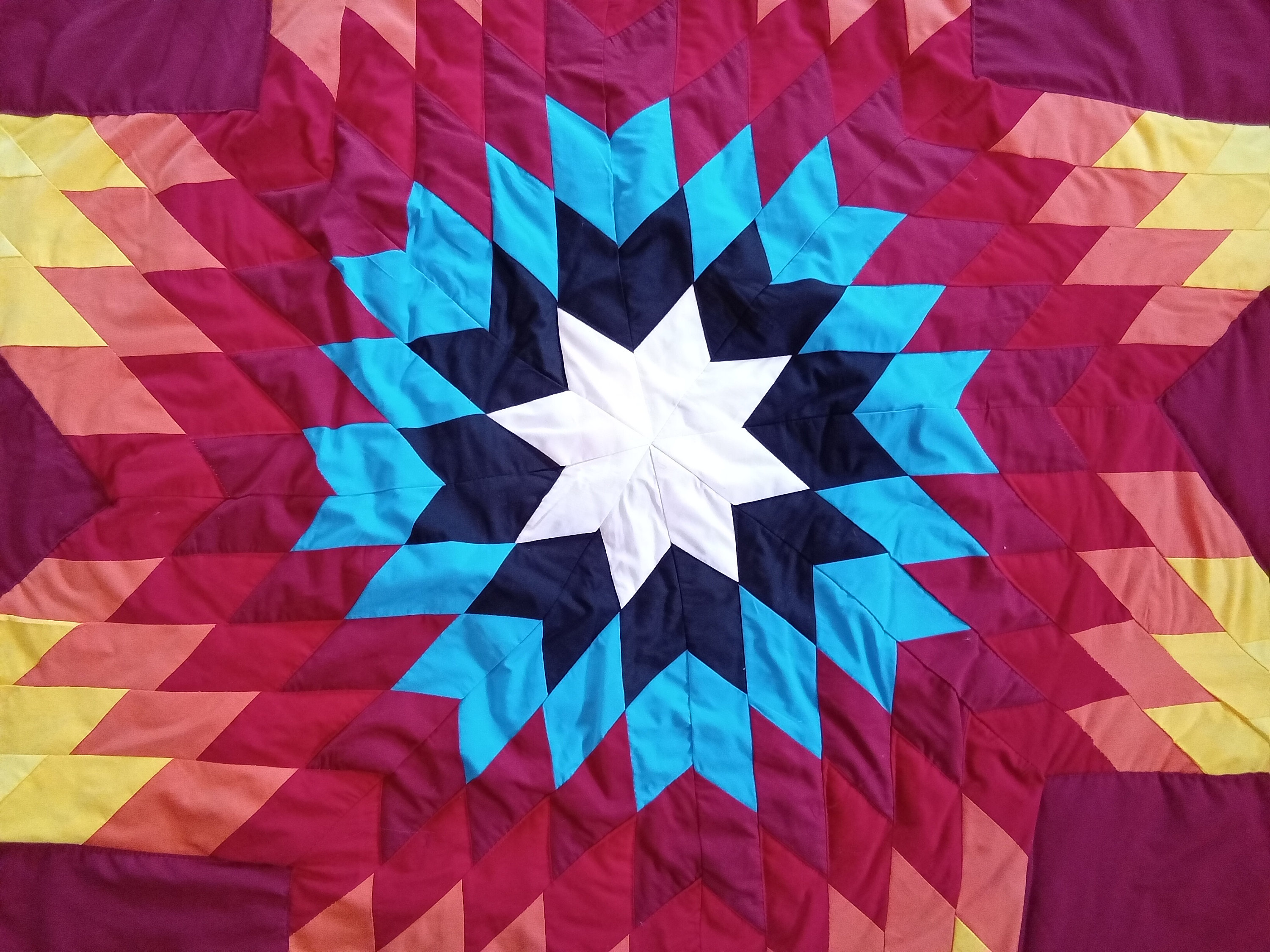 Native American Star Quilt Red - Etsy