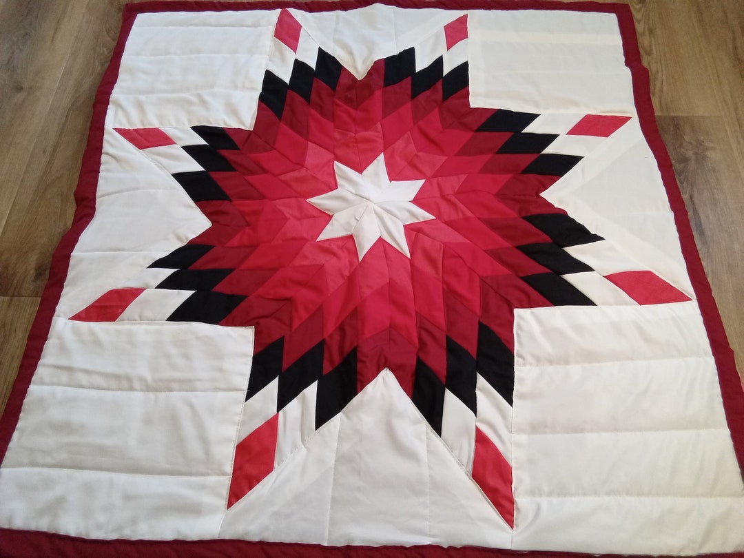 Native American Baby Star Quilt White - Etsy