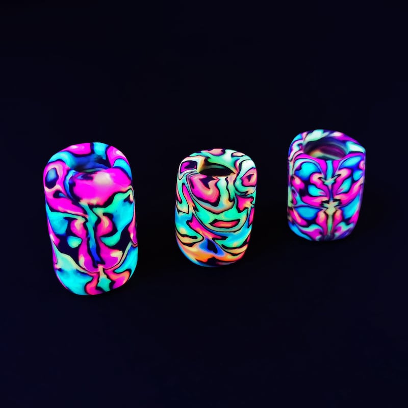 Wood Dreadlock Bead Set - Etsy UK