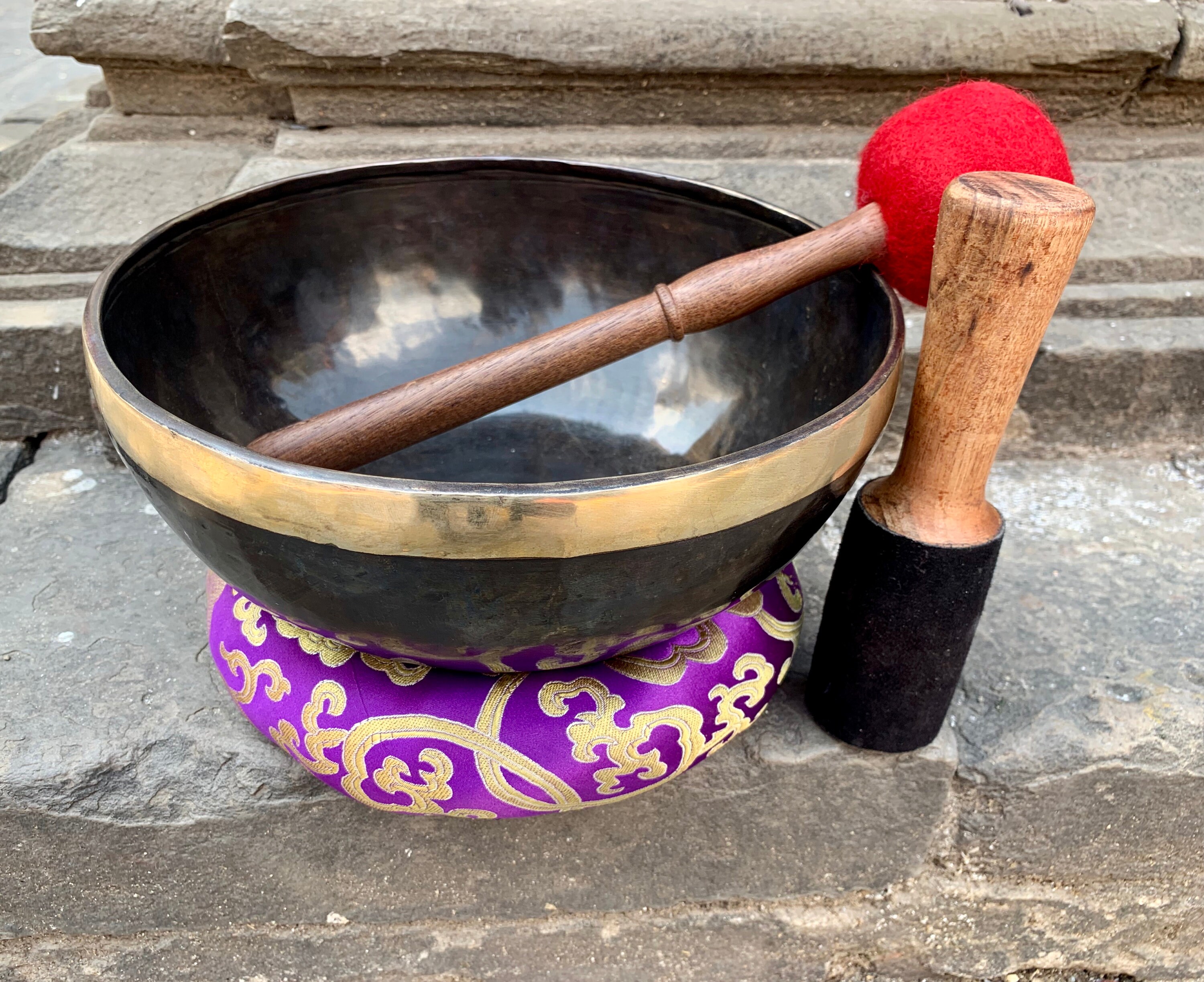 9” Amazing Sound Quality Master Healing Tibetan Singing Bowl Handmade ...