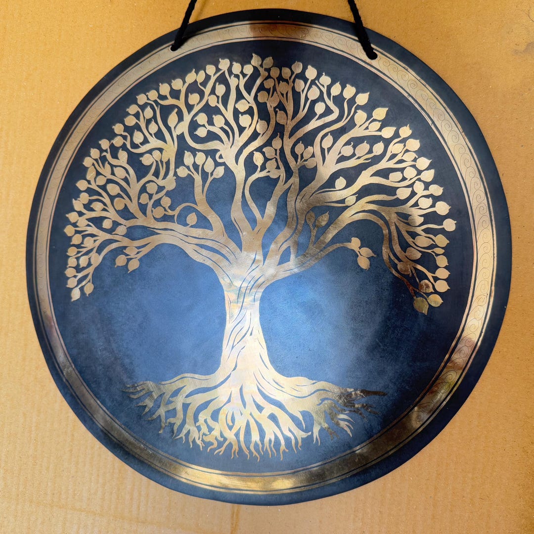 16 Inches to 26 Inches Flat Tree of Life Gong-light Weight Thin Gong ...