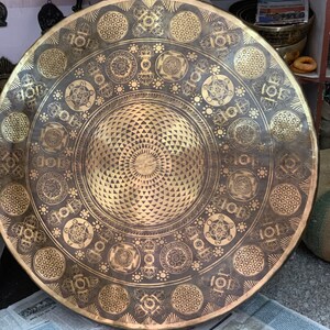 100 Cm Diameter Extra Large Gong Bell-hand Carved Various Art and ...