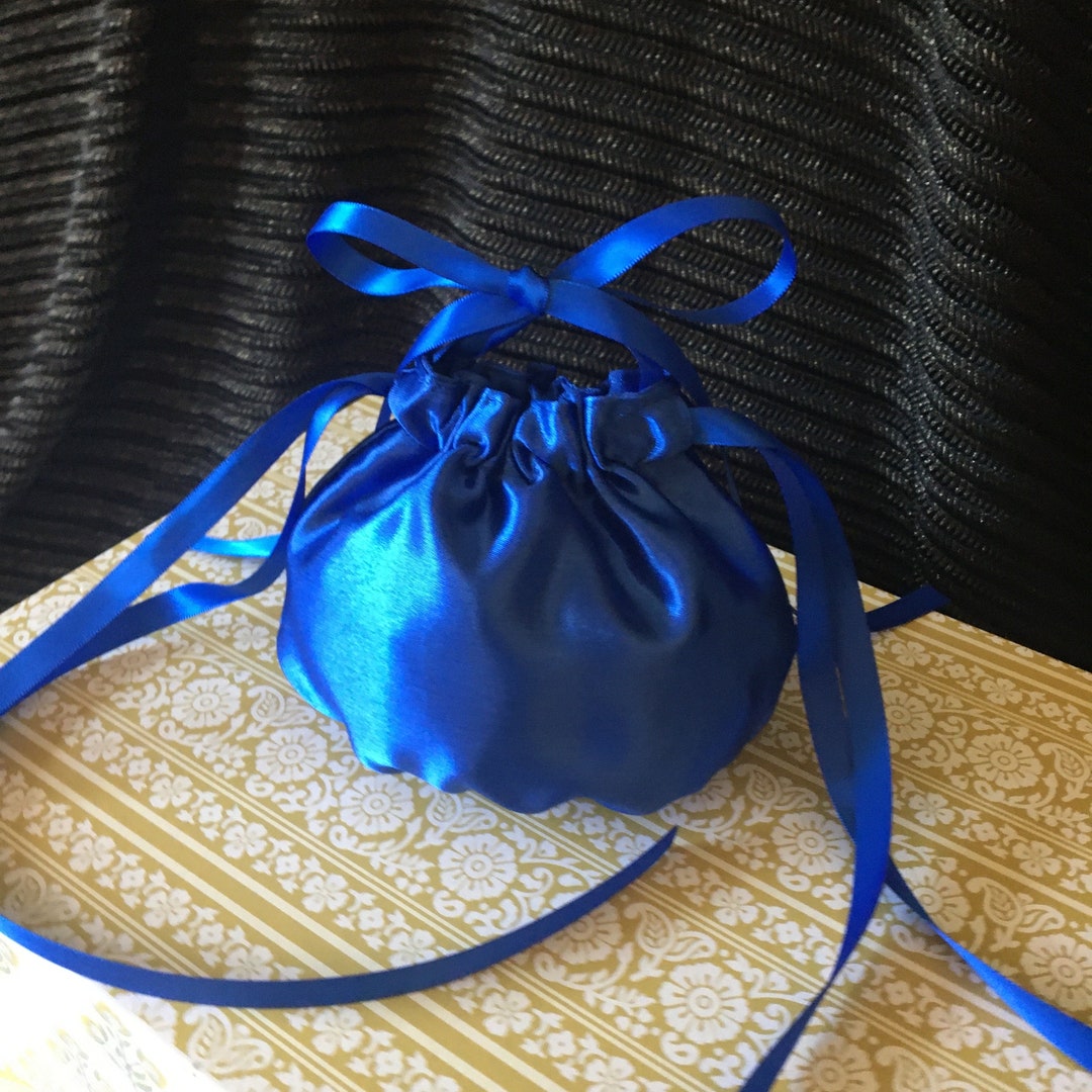 Small Wedding Ring Bag. Bridal Drawstring Pouch. Tie to Wrist. or Your ...