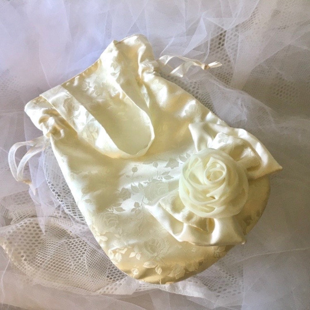 Large Card Bag. Satin Drawstring Bag. for Weddings, Baby or Bridal ...