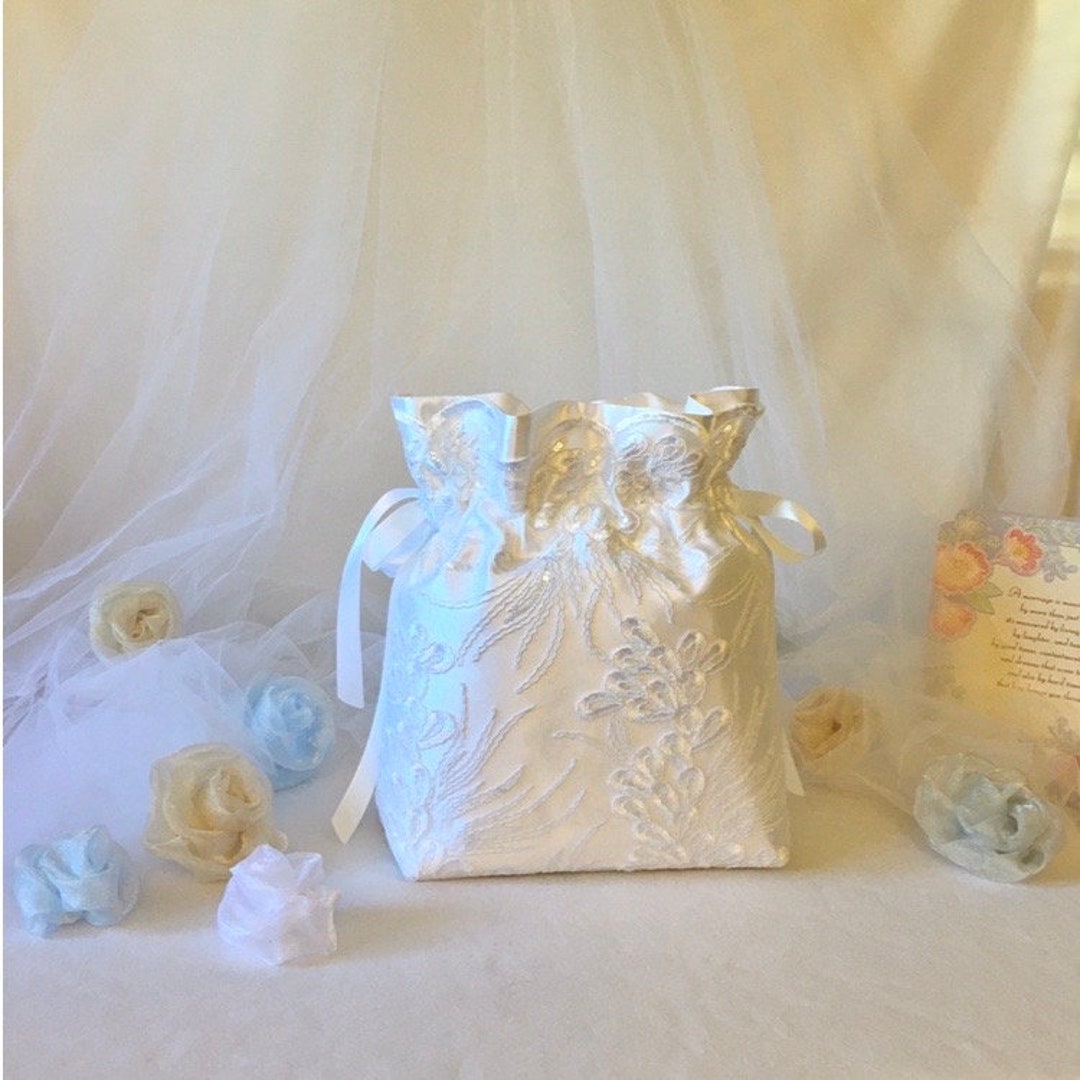 Large Wedding Card Bag. Satin Bridal Lace. Oversized Free - Etsy