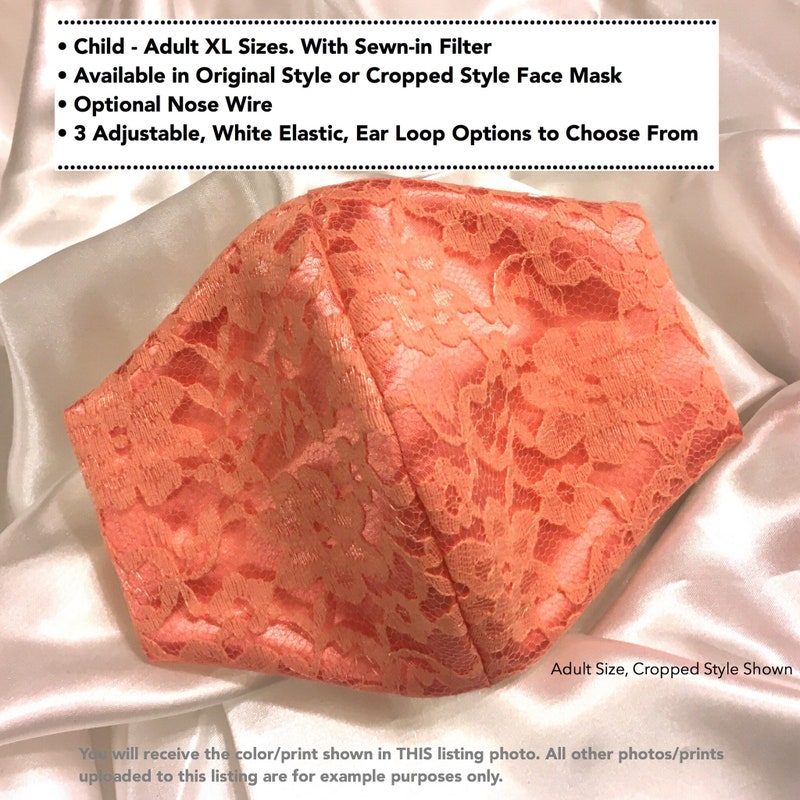 Coral Face Mask - Etsy