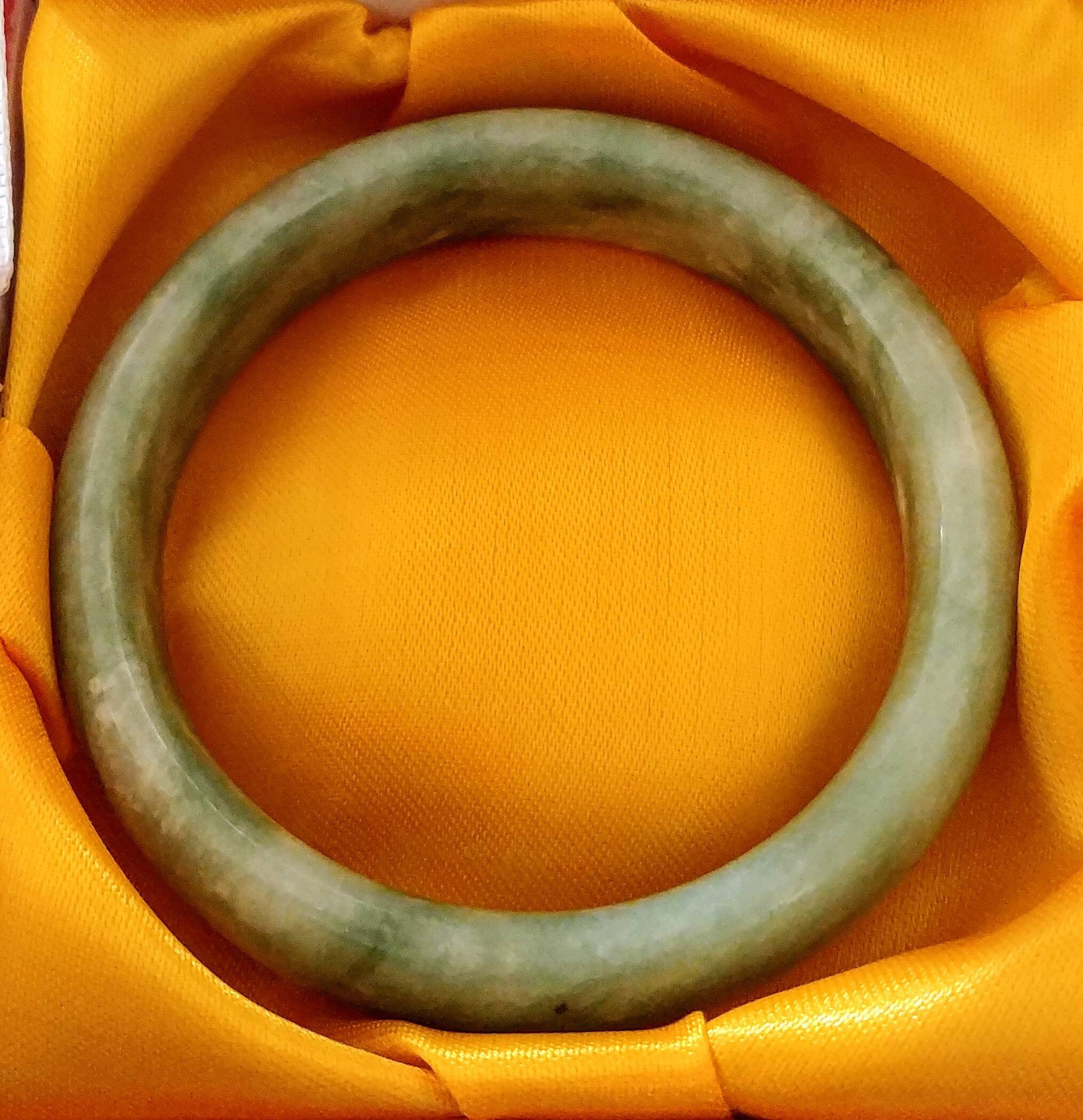 Jade Bangle - Etsy