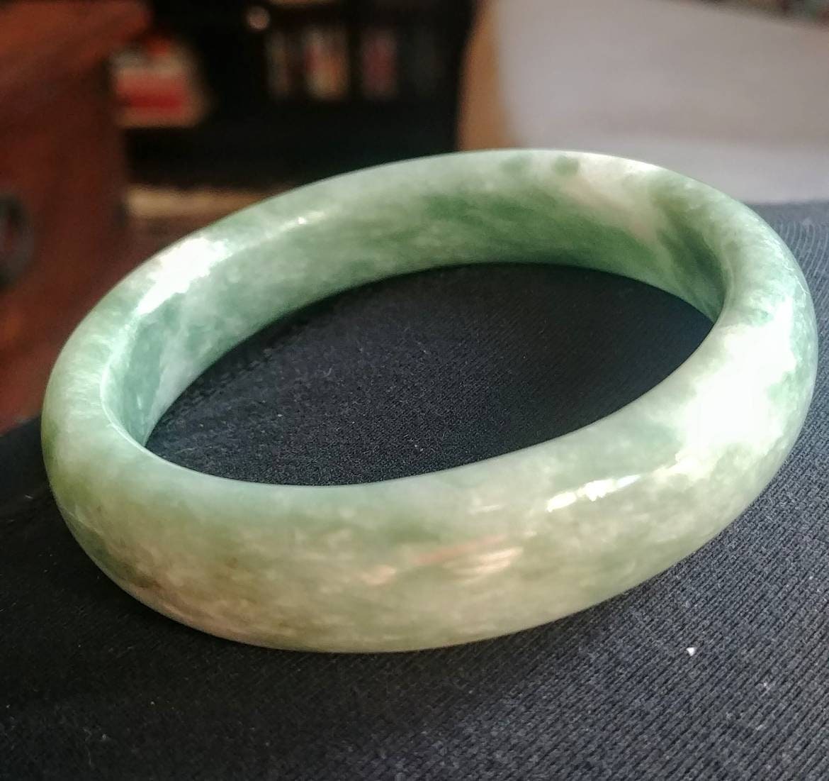 Jade Bangle - Etsy