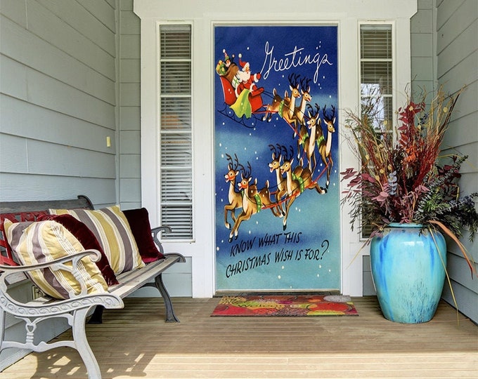 Sleigh Ride Doorfoto™ - Christmas Door Covers - Outdoor Christmas ...