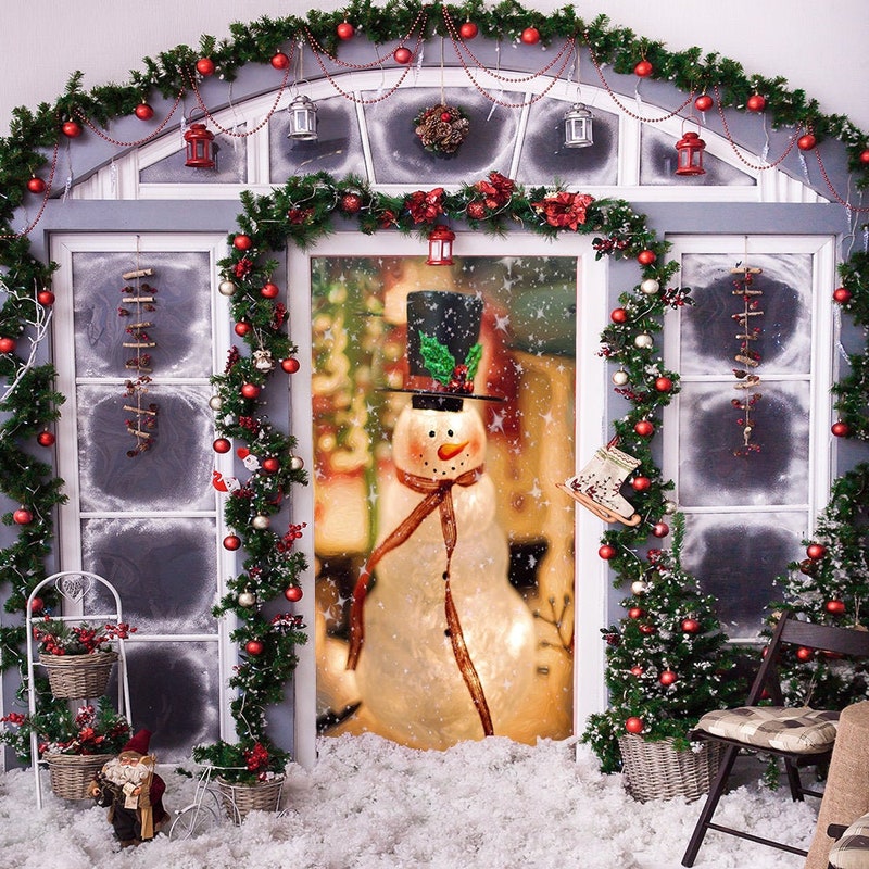 Snowman Door Decor - Etsy
