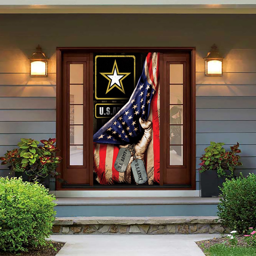 Go Army Door Cover – Patriotic American Flag Decor - Etsy