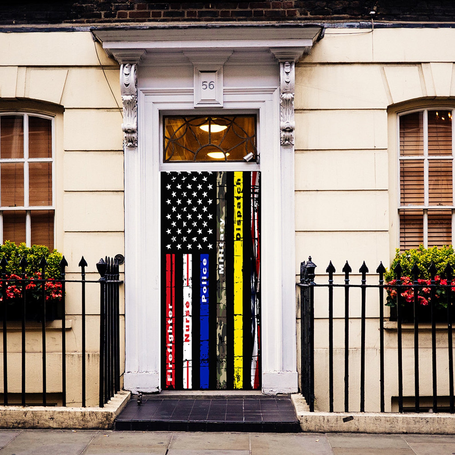 First Responder Door Cover Door Cover Door Mural - Etsy