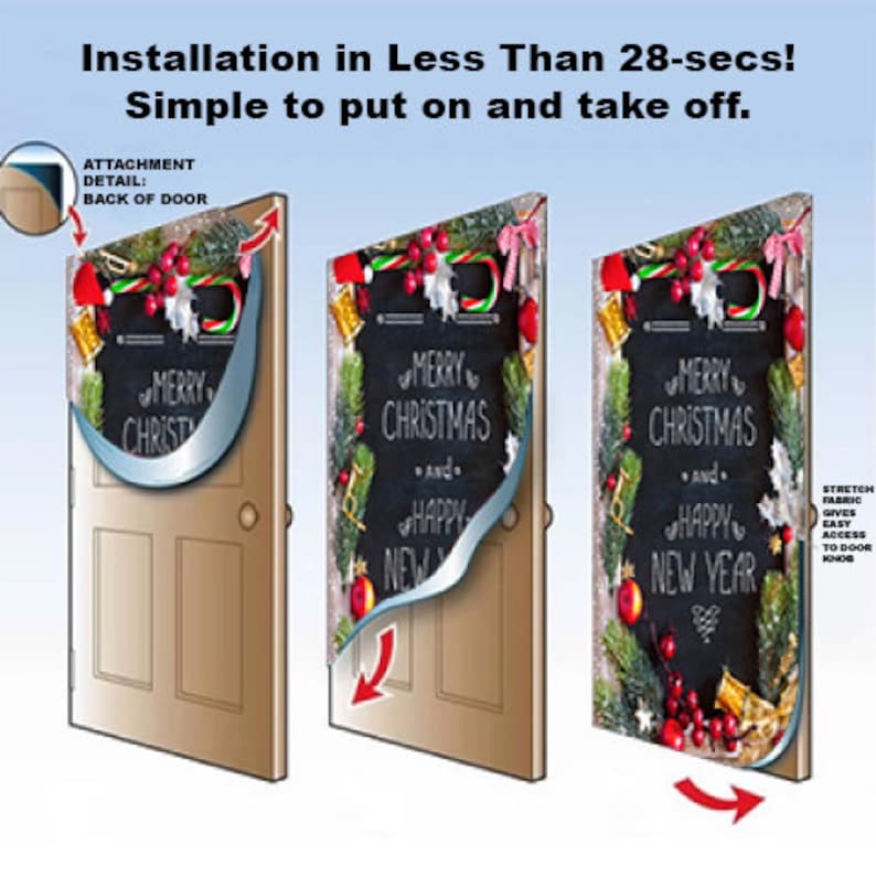 Grinch Door Cover - Christmas Door Covers - Grinch Door Decor -grinch ...