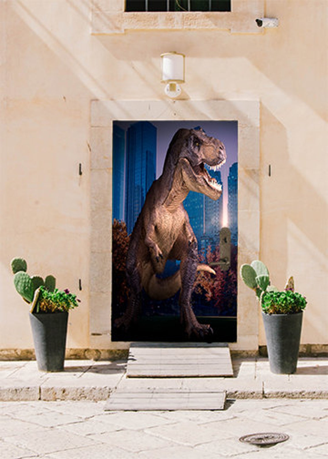 City Rex Door Decorations Dinosaur Birthday Party Dinosaur - Etsy