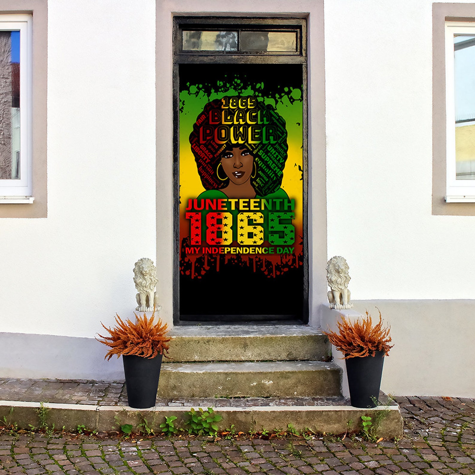 Juneteenth Door Cover Juneteenth Decorations African - Etsy
