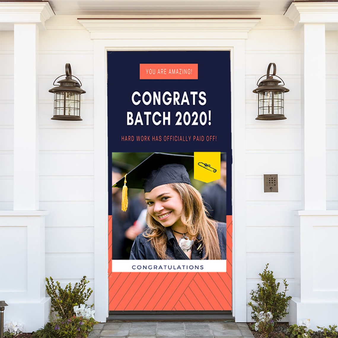 Graduation Door Cover Graduation Backdrop Class of 2021 | Etsy