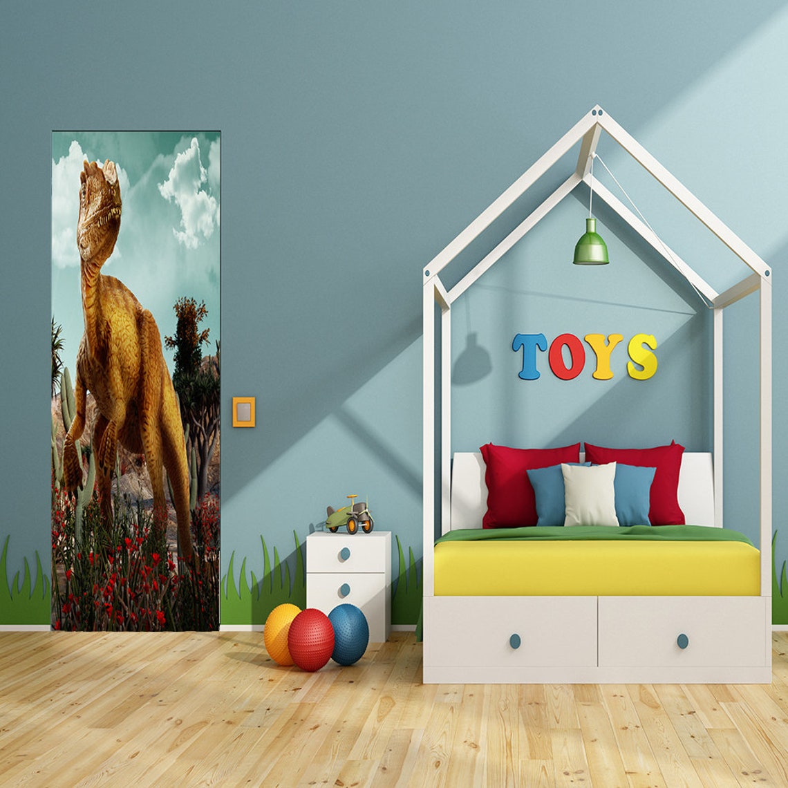 Dinosaur Door Poster Dinosaur Birthday Party Dinosaur - Etsy