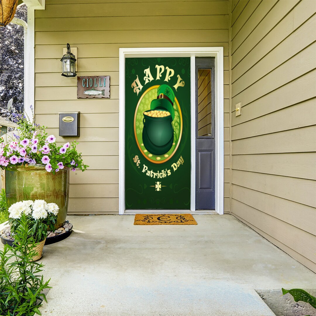 St. Patrick's Day Door Cover – Irish Pot of Gold Decor - Etsy