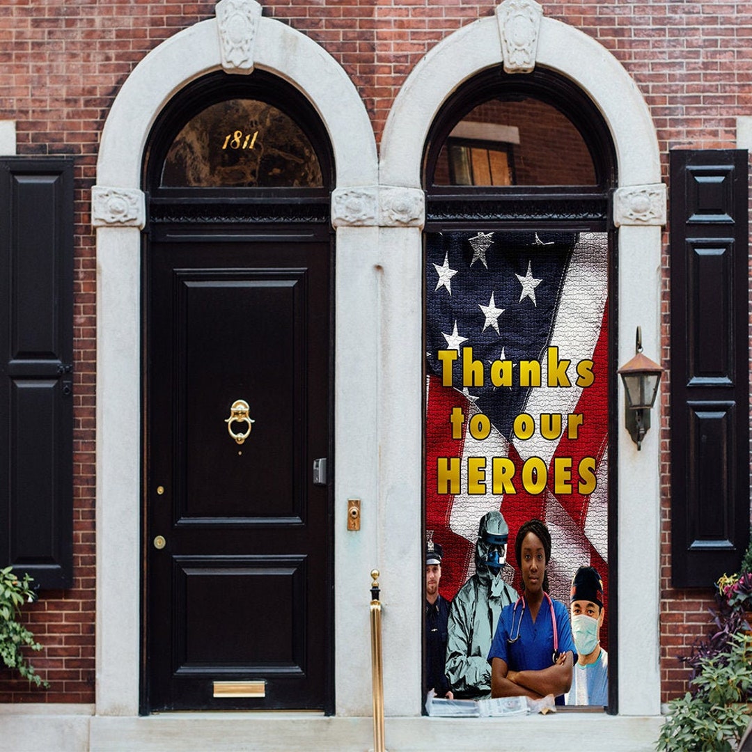 First Responder Decorations Door Cover Door Mural - Etsy