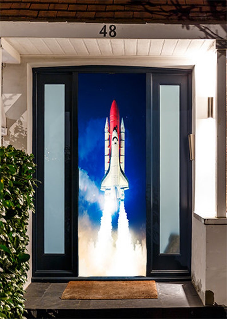 Space Shuttle Door Cover Space Kids Decor Outer Space - Etsy