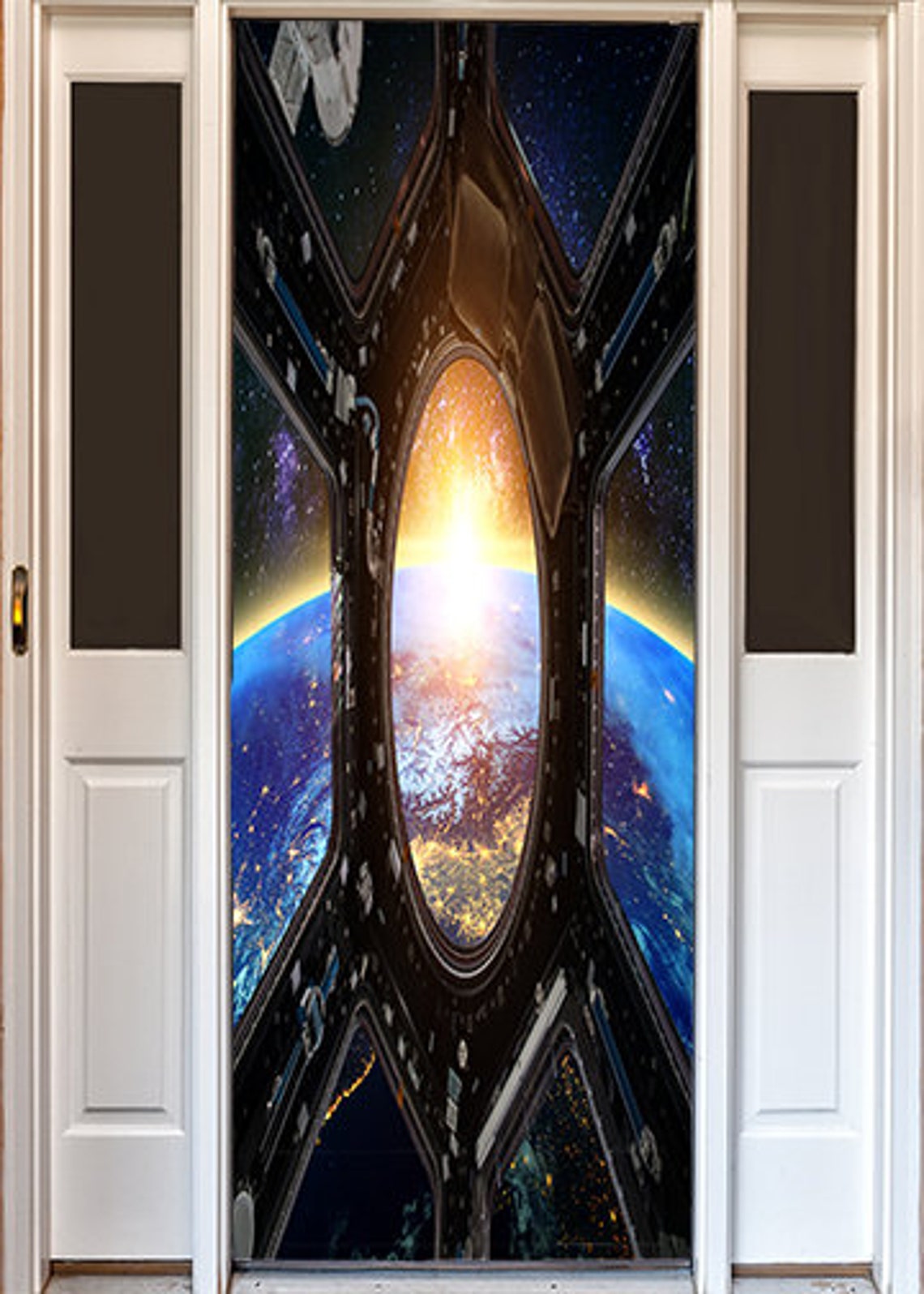 Earth and Spaceship Decor Space Kids Decor Outer Space - Etsy