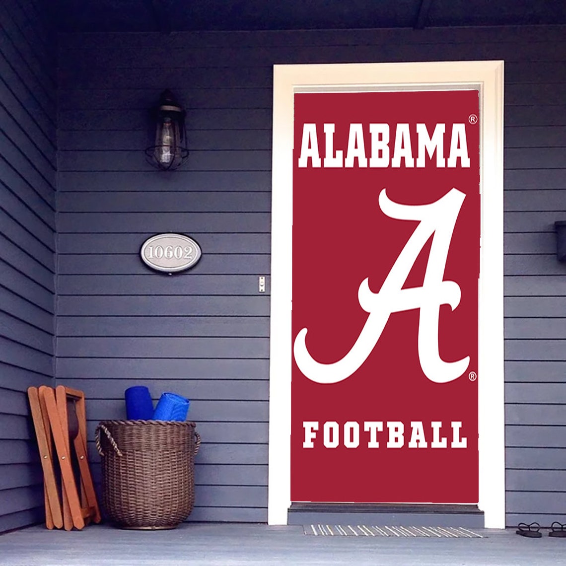 Alabama Football Door Cover Roll Tide Door Hanger Alabama - Etsy