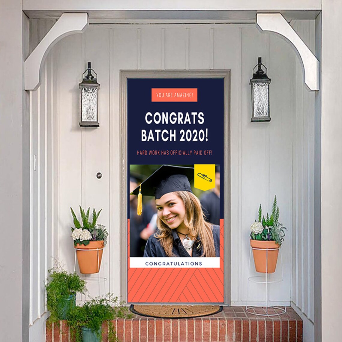 Graduation Door Cover Graduation Backdrop Class of 2021 - Etsy