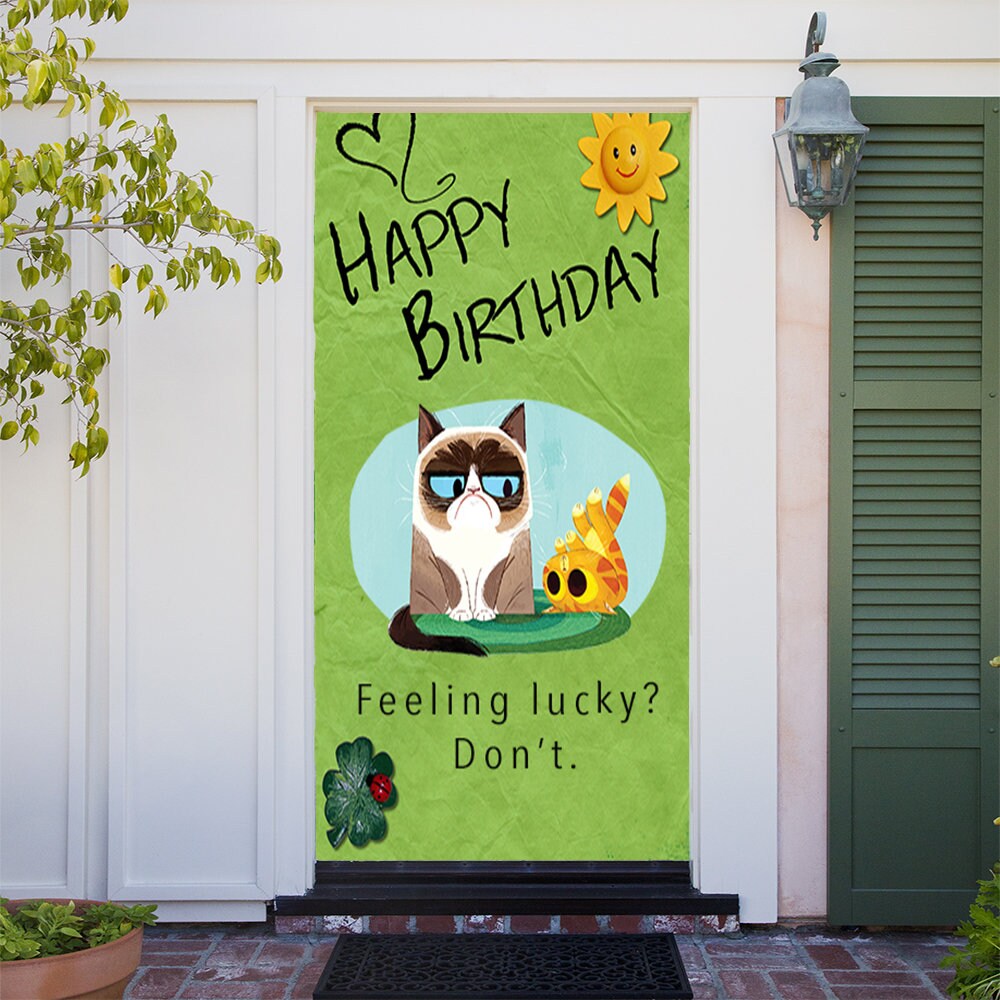 Grumpy Cat Surprise Grumpy Cat Birthday Grumpy Cat Door - Etsy