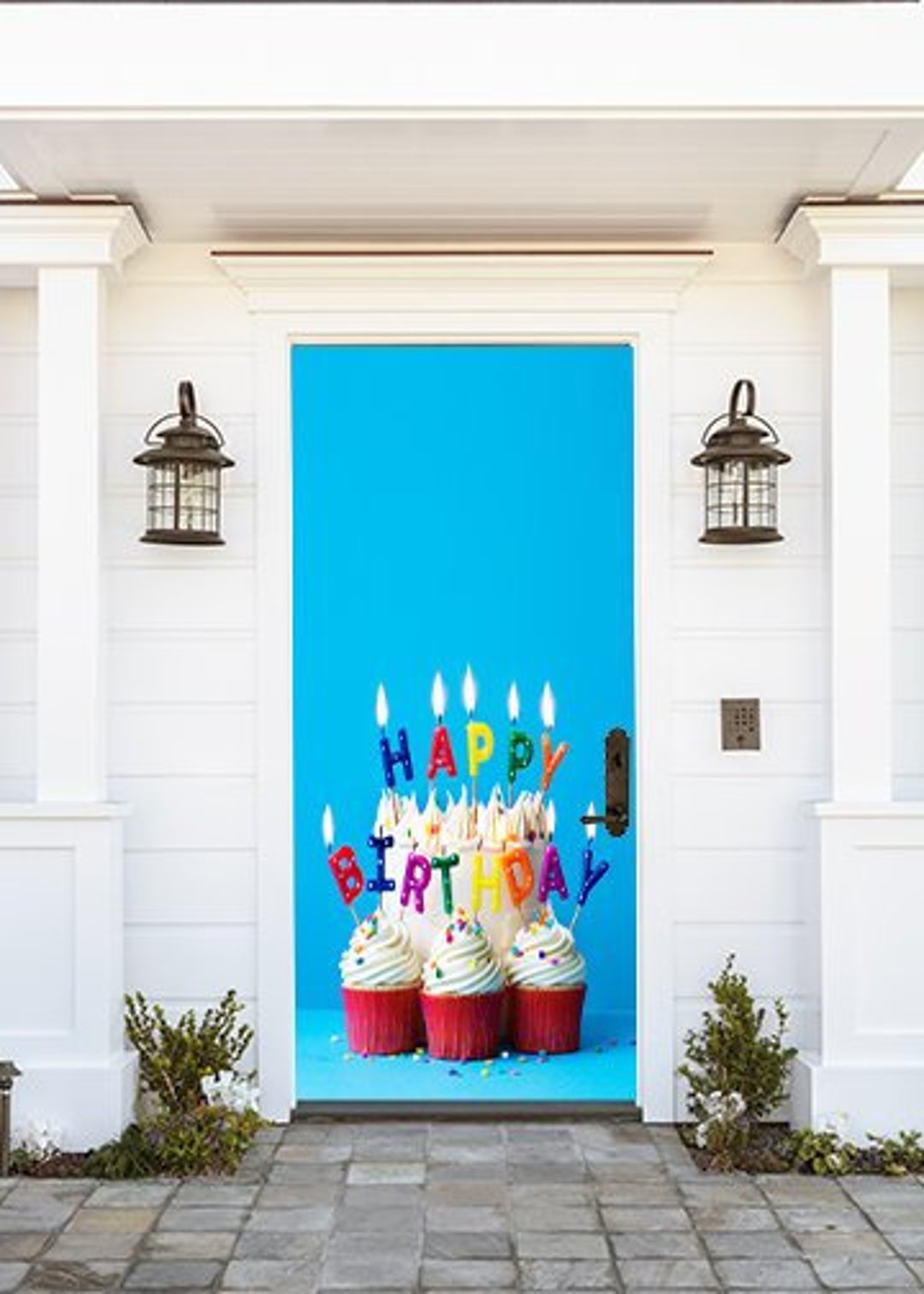 Birthday Cake With Happy Birthday Birthday Door Decoration, Kids ...