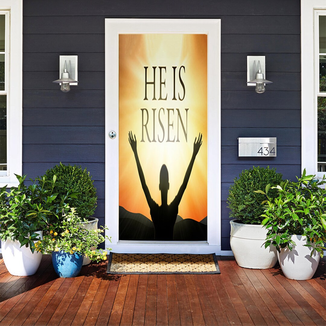 He is Risen Sunshine Door Decorations Easter Front Door Decor ...