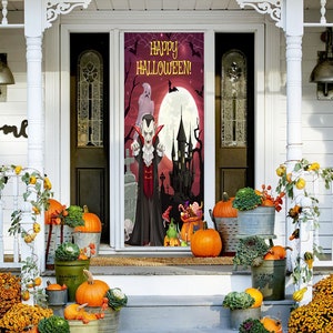 Dracula Decor Door Cover - Halloween Decor - Halloween Decor Outdoor ...