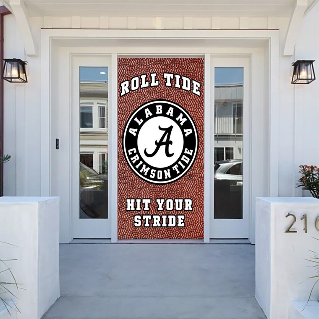 Roll Tide Door Cover Roll Tide Door Hanger Alabama Crimson Tide Decor ...