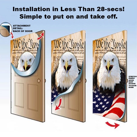 Patriotic Door Banner American Flag Decor American Flag - Etsy