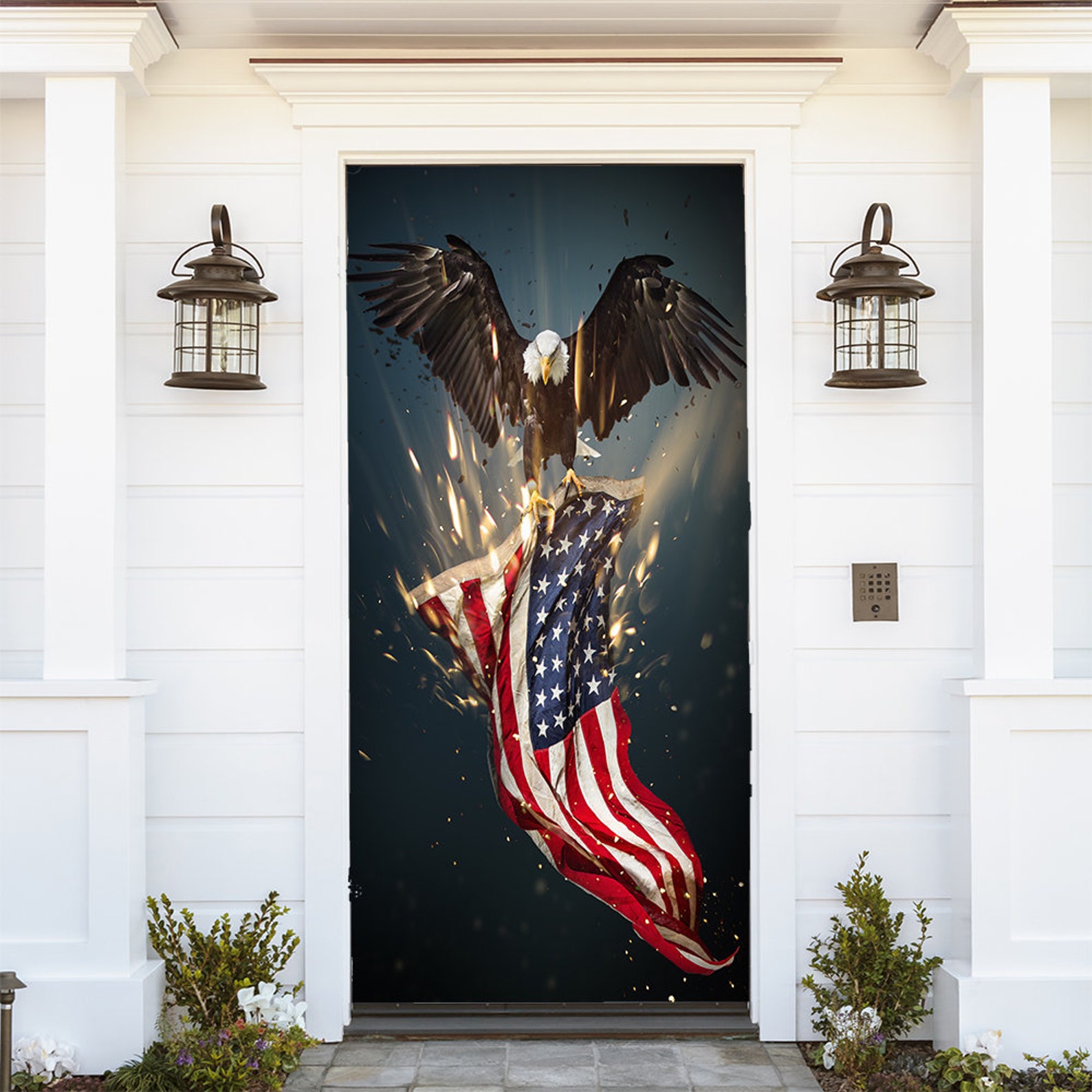 Bald Eagle American Flag Door Decoration Door Decor Door - Etsy