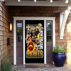 Saints Fabric Door Cover - New Orleans Saints Door Cover - Saints Fan ...