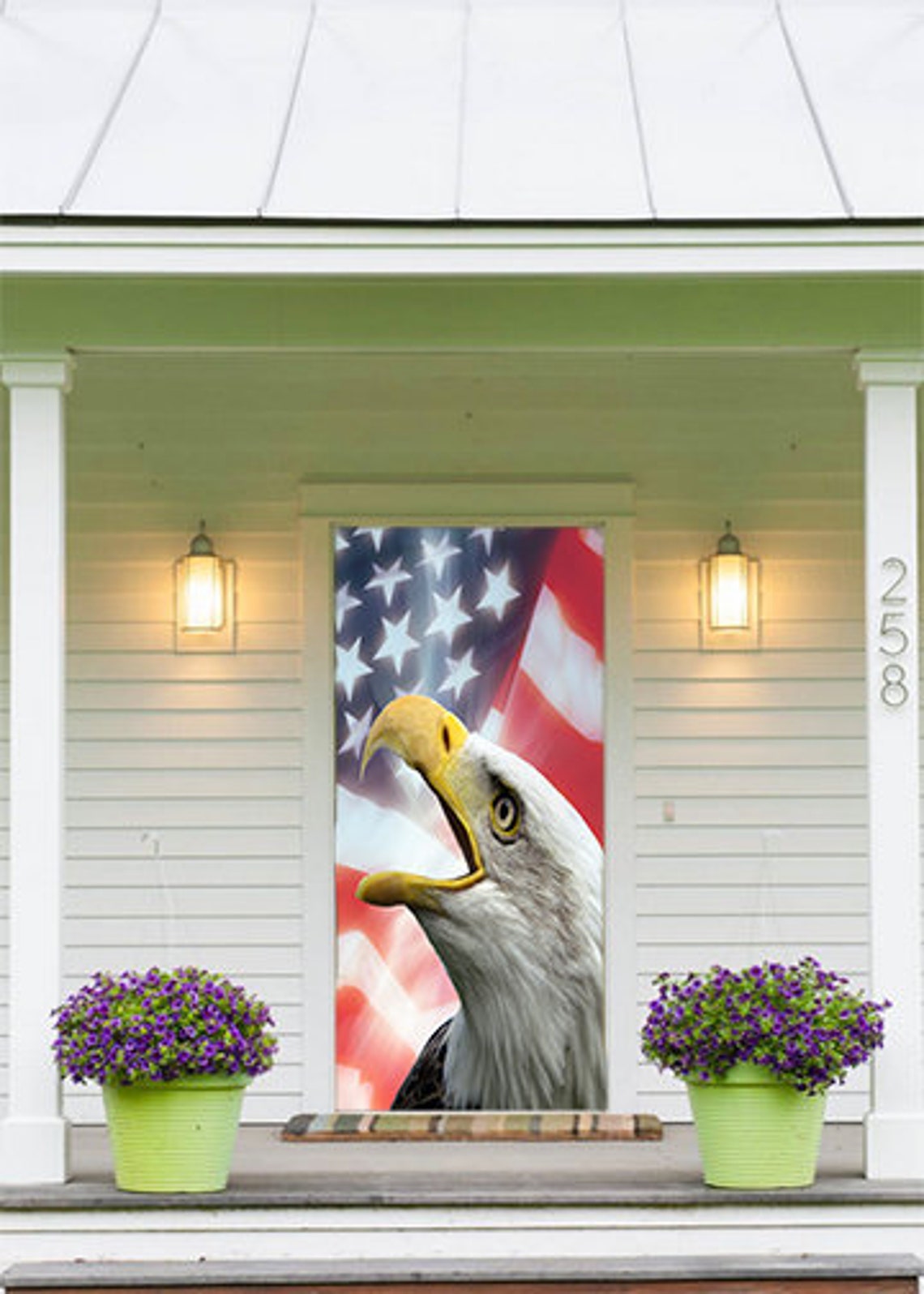 Bald Eagle American Flag Door Decoration Door Decor Door - Etsy