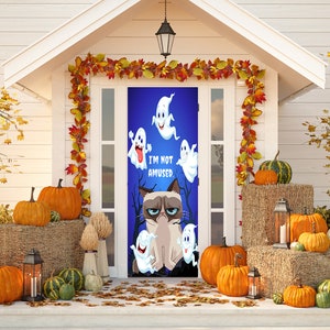 Ghostly Grumpy Cat - Grumpy Cat - Grumpy Cat Door Cover - Grumpy Cat ...