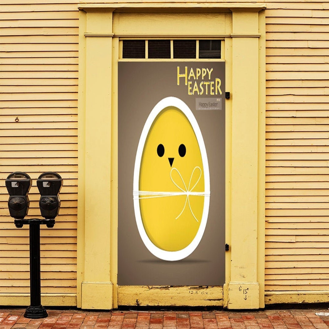Happy Easter Egg Door Hanger Easter Decoration Easter Door - Etsy