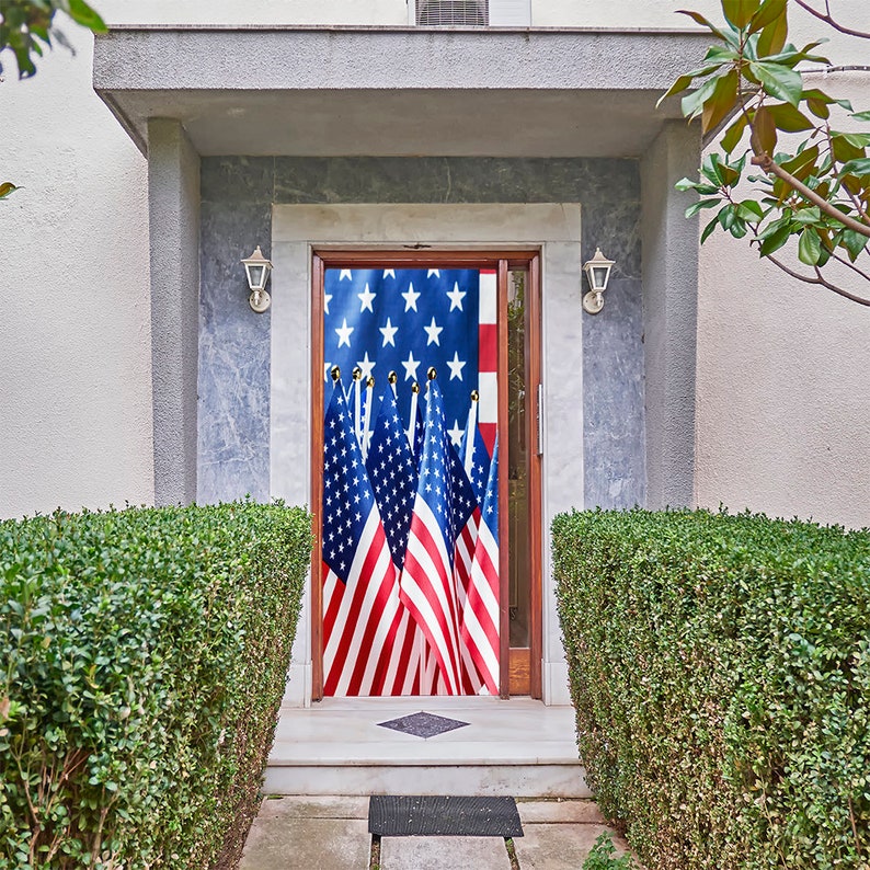 Memorial Decorations Patriotic Decor American Flag Door - Etsy