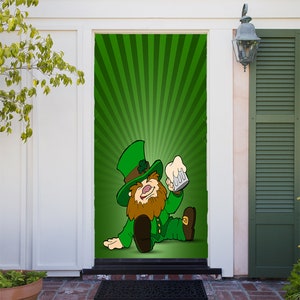 Drunk Leprechaun Door Decoration St Patricks Day Decorations, St ...