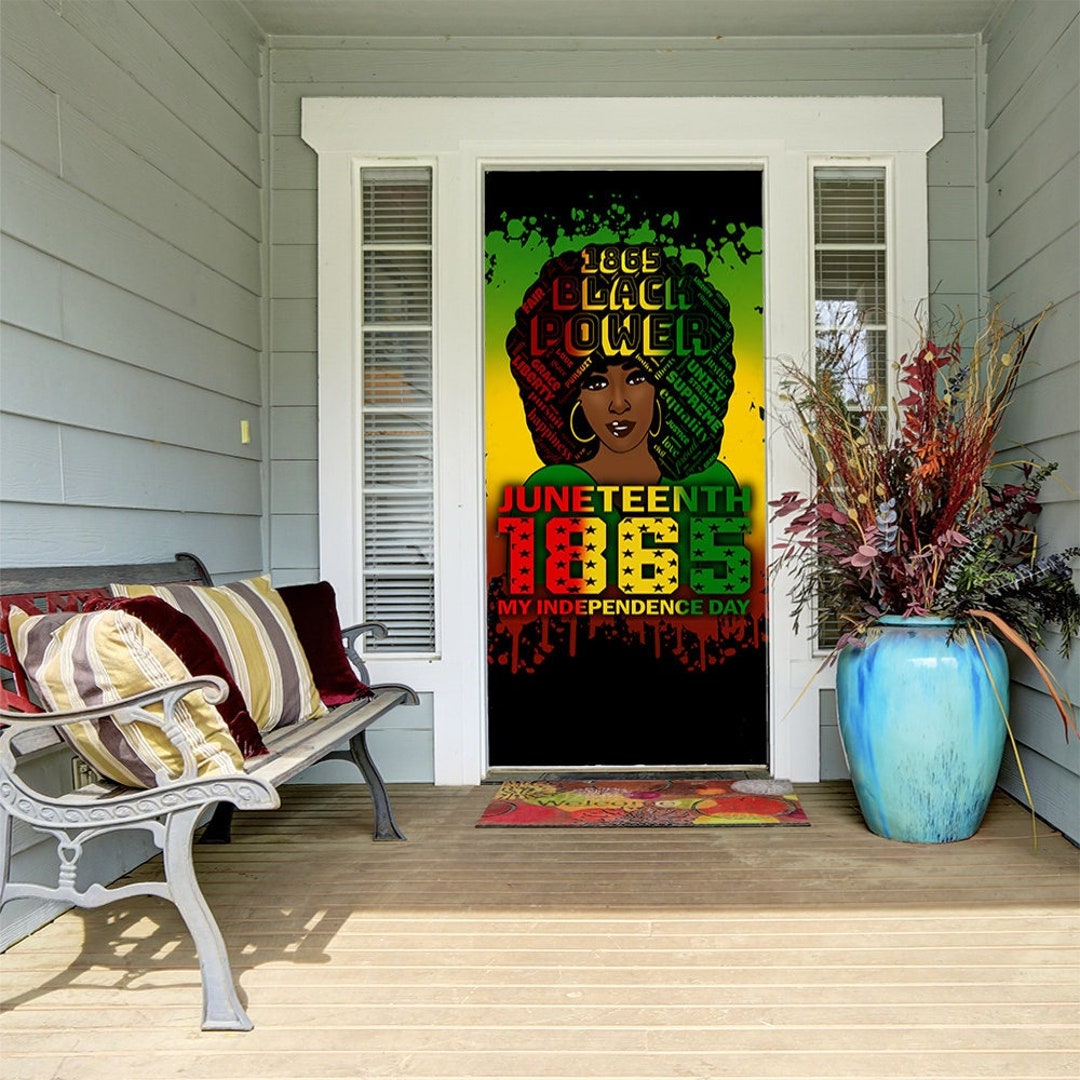 Juneteenth Door Cover Juneteenth Decorations African American Decor ...