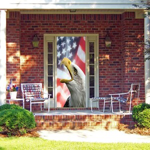 Bald Eagle American Flag Door Decoration Door Decor Door Covers Door ...