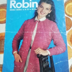 Robin Chunky Knitting Pattern for a Ladies Jacket Sizes 32-40 - Etsy