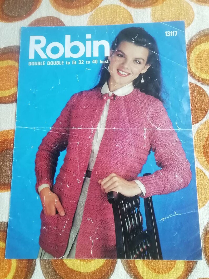 Robin Chunky Knitting Pattern for a Ladies Jacket Sizes 32-40 - Etsy
