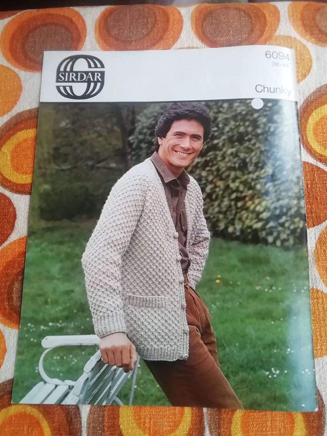 Knitting Pattern Sirdar, Mens Chunky Cardigan. Sizes 38-48 - Etsy