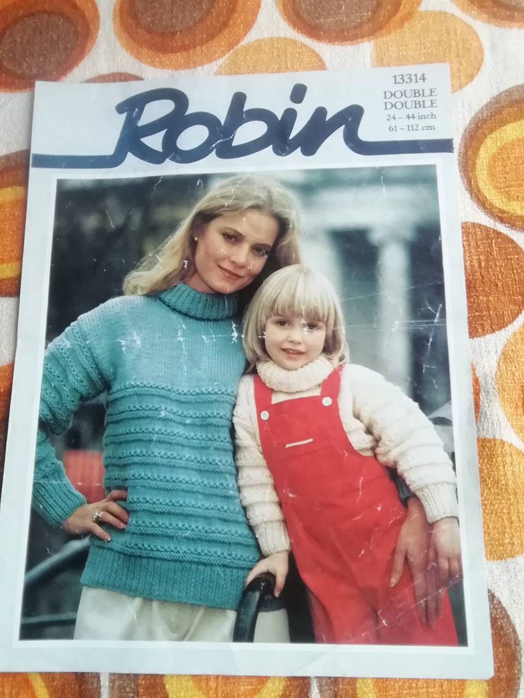 Robin Knitting Pattern for Ladies and Children Jumper, Aran Chunky ...